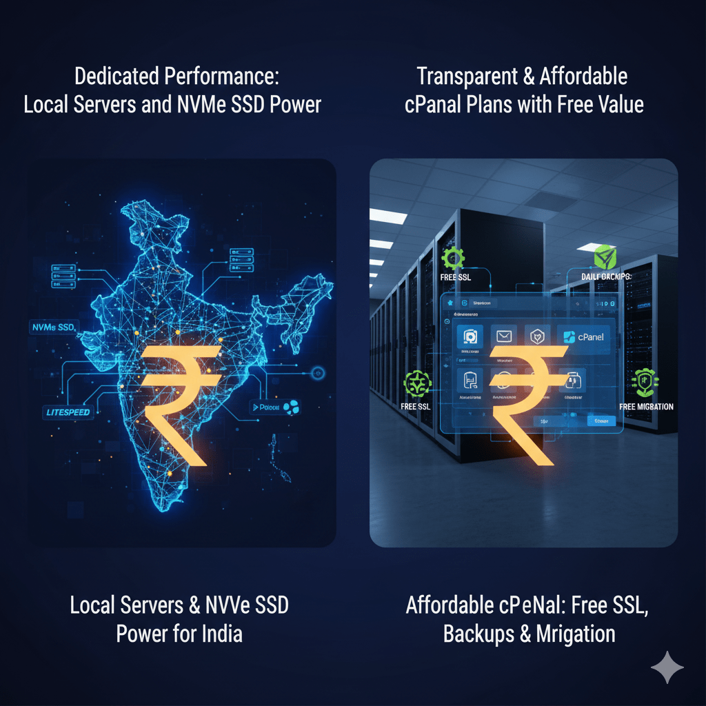 Cheap cPanel Hosting India | Fastest NVMe SSD Servers
